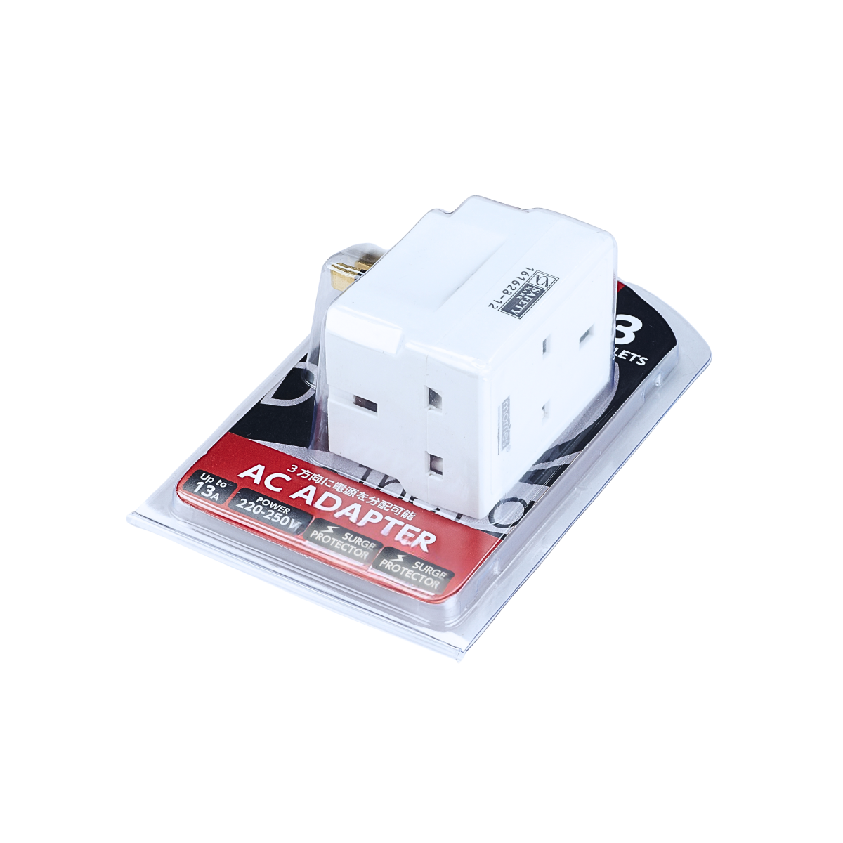 MORRIES MSBS03N 3 WAY ADAPTOR WITH FUSE AND SURGE PROTECTOR - Juan Kuang (Pte) Ltd